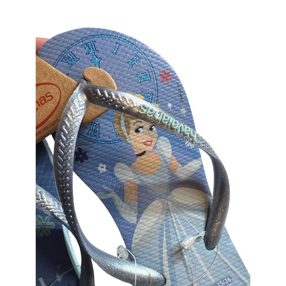 Havaianas | Shoes | Havaianas Cinderella Slim Flip Flop New Size Girls ...